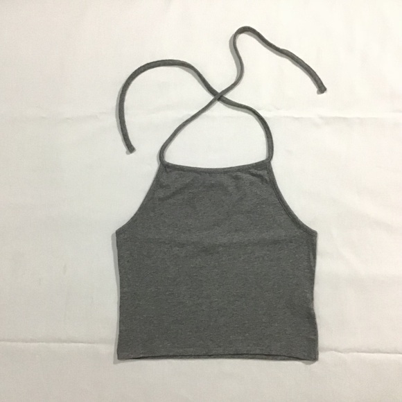 Brandy Melville | Tops | Brandy Melville Gray Halter Top | Poshmark
